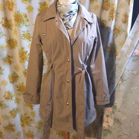 Weatherproof | Jackets & Coats | Weatherproof Tan Rain Jacket With Gold ...